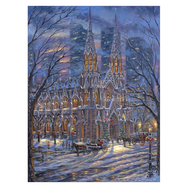 Robert Finale, "St Patricks Cathedral" Hand Signed, Artist Embellished ...