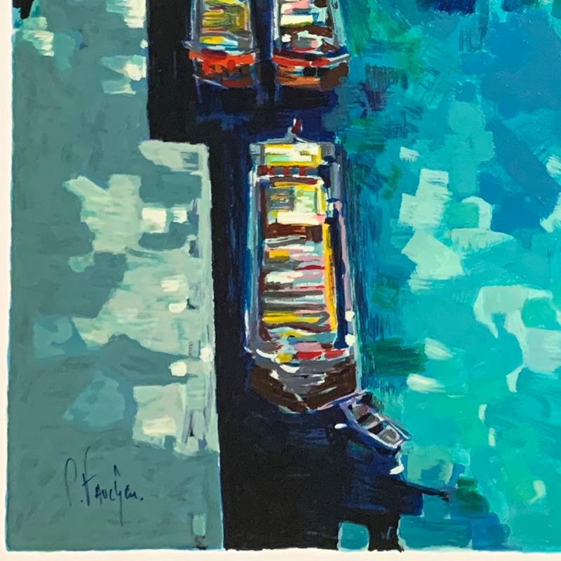 Claude Fauchere, "Notre Dame" Hand Signed Limited Edition Serigraph on ...