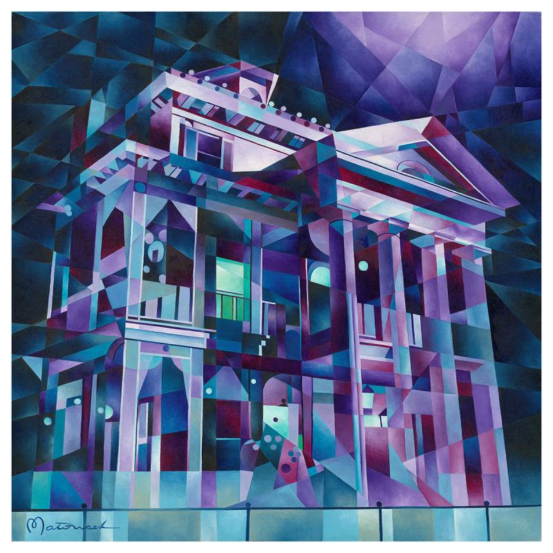 Tom Matousek, "The Haunted Mansion" Limited Edition Canvas from the ...