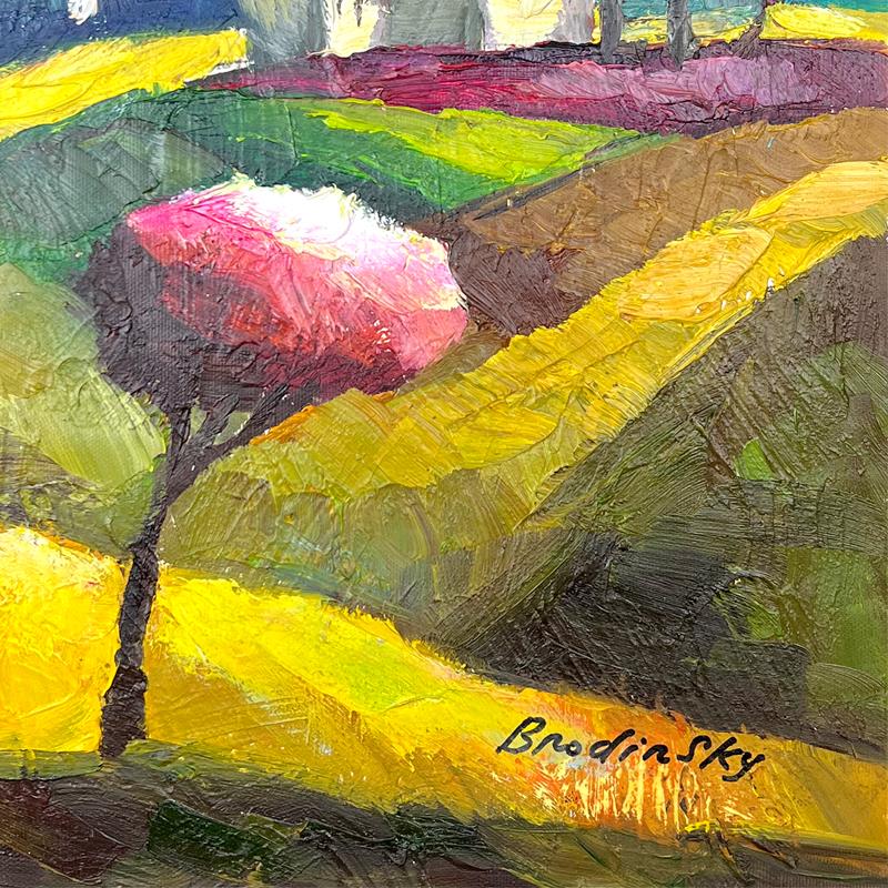 Slava Brodinsky Hand Signed Original Painting on Canvas with Letter of ...