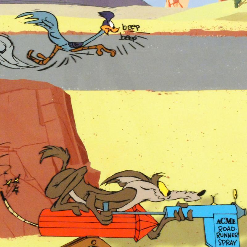 Chuck Jones(1912-2002), "Acme Road Runner Spray" Ltd Ed Sericel w/Hand ...