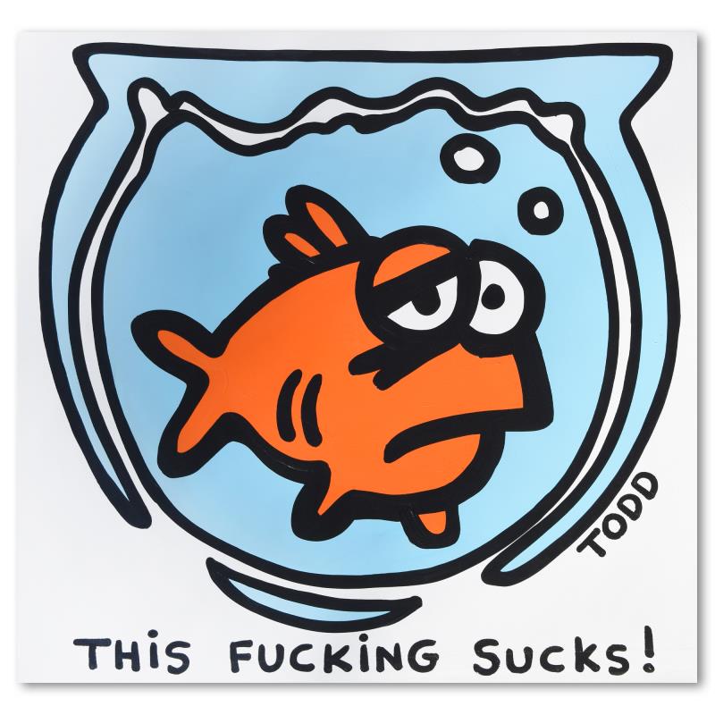 EXPLICIT CONTENT Todd Goldman Original Painting (inappropriate content ...