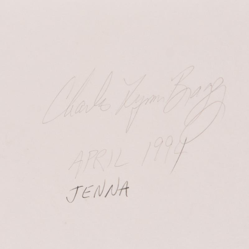Charles Lynn Bragg, "Jenna" Original Pencil Drawing on Board, Hand ...