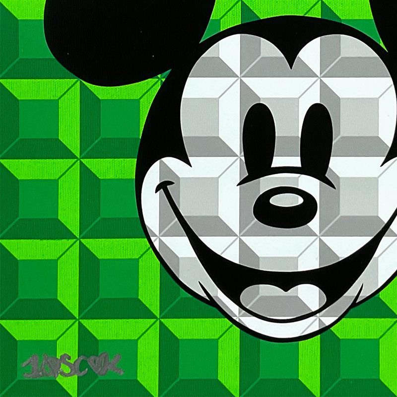 Tennessee Loveless, "Green 8-Bit Mickey" Limited Edition on Canvas from ...