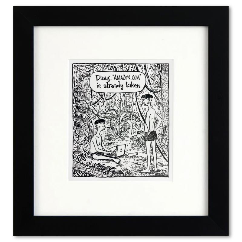 Bizarro, "Amazon Website" is a Framed Original Drawing by Dan Piraro ...