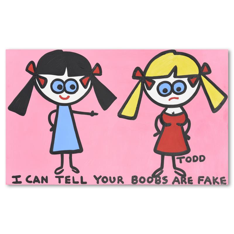 EXPLICIT CONTENT Todd Goldman Original Painting (inappropriate content). | Property Room