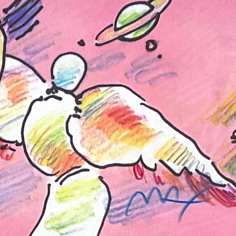 Peter Max, "Space Angels" Framed Limited Edition Lithograph, Numbered ...