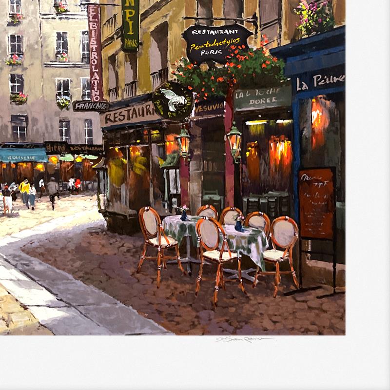 Sam Park, "Parisian Cafe" Limited Edition Printer's Proof, Numbered and ...