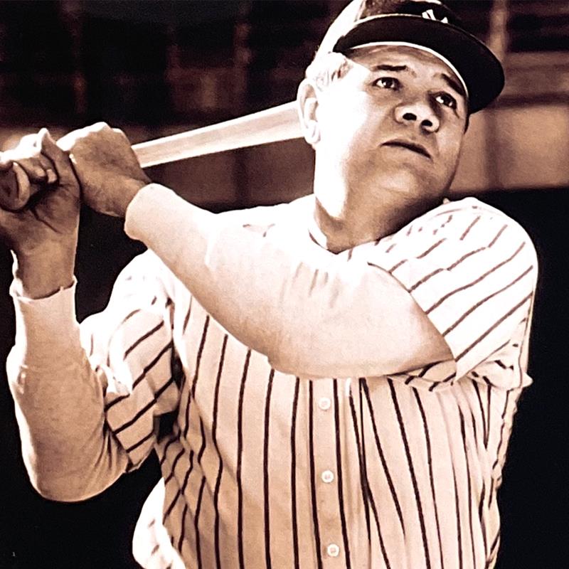 "Babe" Photograph of Iconic Baseball Player, Babe Ruth. | Property Room