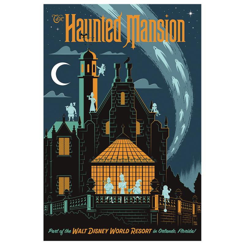 Eric Tan, "Magic Kingdom's Haunted Mansion" Disney Fine Art Limited ...