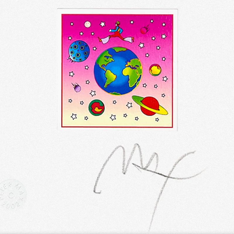 Peter Max, "Cosmic Runner with Planets" Framed Limited Edition ...