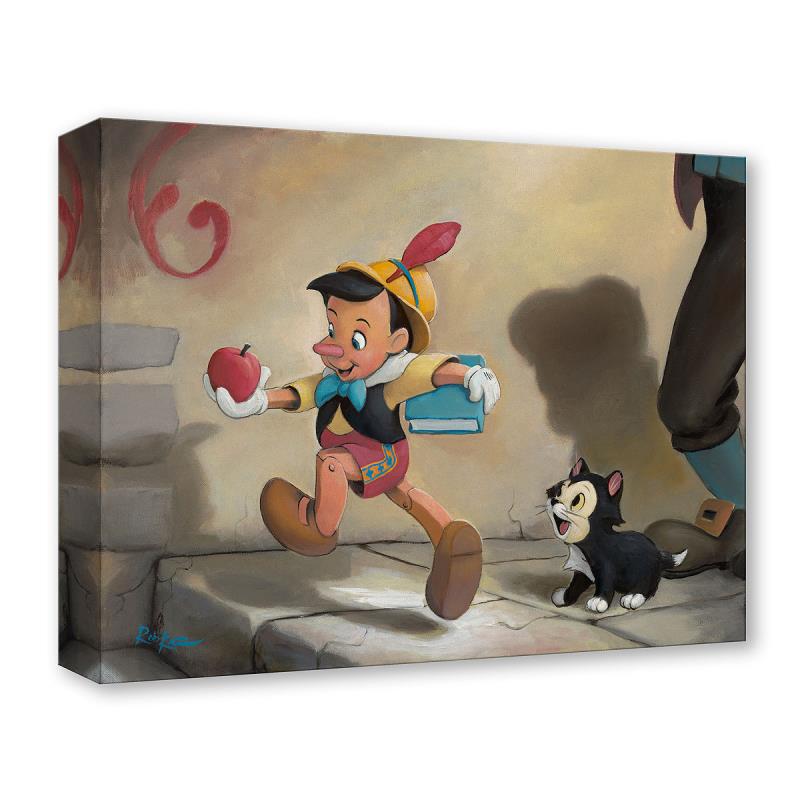 Rob Kaz, "Off to School" Disney Fine Art Limited Edition Canvas with ...