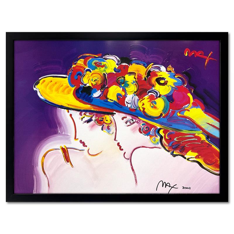 Peter Max, "Friends III" Framed Hand Signed Lithograph with Letter of ...