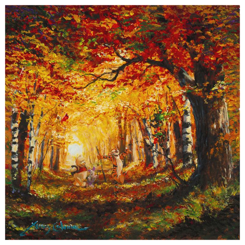 James Coleman, "Fall Stroll" Limited Edition Canvas from the Disney ...