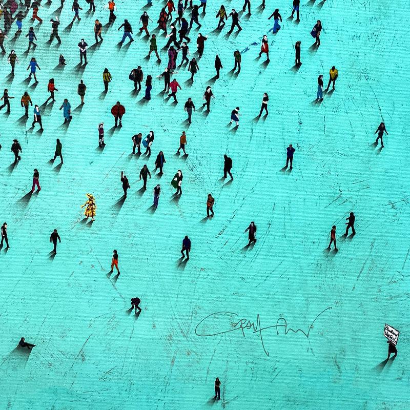 Craig Alan, "Populus: Cyan Cinema" Framed Limited Edition on Canvas ...