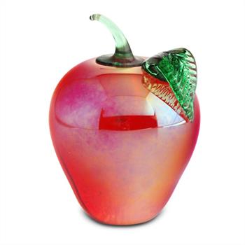 "Solid Red Apple" Hand-Blown Glass Apple Sculpture from Glass Eye ...
