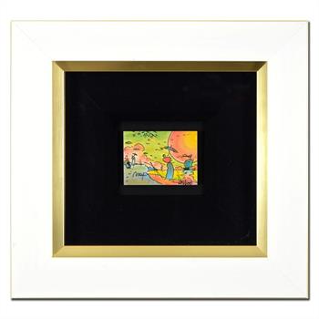 Peter Max, "Two Sages" Framed Limited Edition Lithograph, Numbered 200/ ...