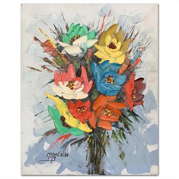 Manuel Munoz Merida (1920-2010), Original Oil Painting on Canvas, Hand ...