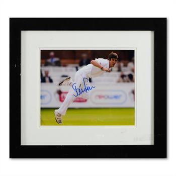 Framed Autographed Photograph of English Cricketer, Steven Finn ...