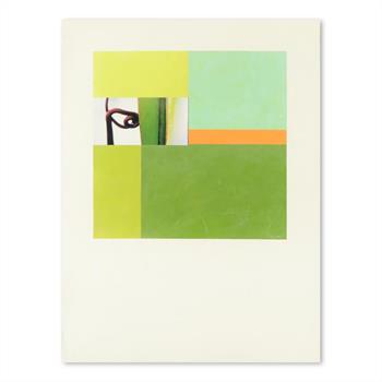 Liz Rider, "Aperture" Original Mixed Media, Hand Signed with Letter of ...