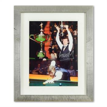 Framed Autographed Photograph of English Pool Player, Steve Davis ...