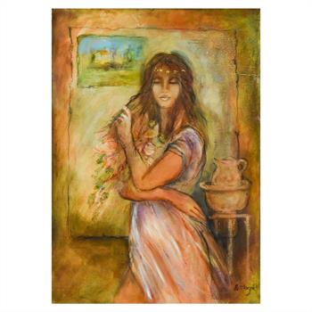 Batia Magal, Original Acrylic Painting on Canvas, Hand Signed with ...