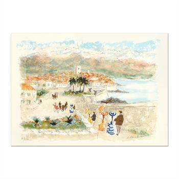 Urbain Huchet, "Seaside" Limited Edition Lithograph, Numbered and Hand ...