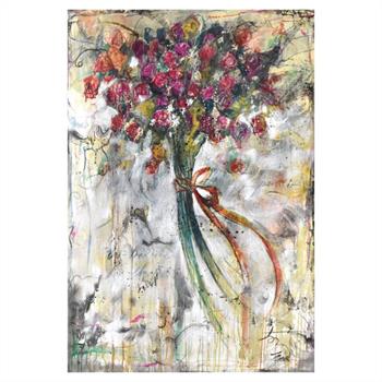 Marta Wiley, Original Mixed Media Painting on Canvas (36" x 51"), Hand ...