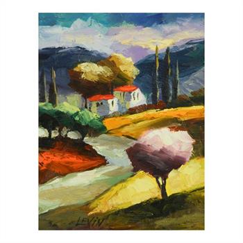 Levin, Original Acrylic Painting on Canvas, Hand Signed with Letter of ...