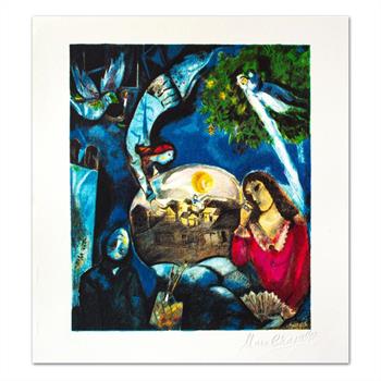 Marc Chagall, "Autour D'elle" Limited Edition Lithograph with COA ...