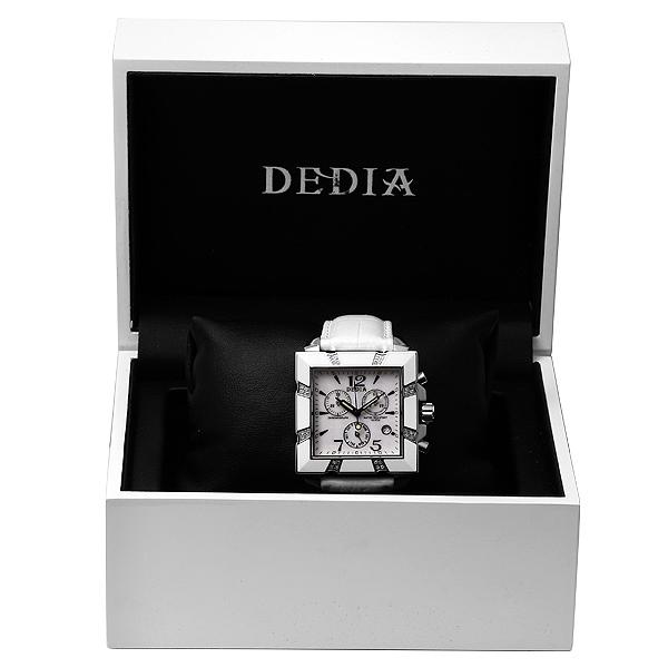 DEDIA Brand New Chronograph Swiss Movement Watch with Diamonds and Day ...