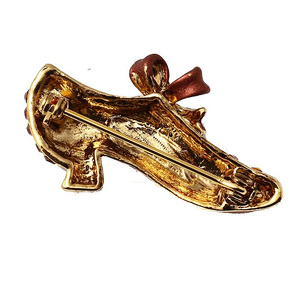 RUCINNI NEW SHOE FANCY SWAROVSKI CRYSTALLIZED BROOCH | Property Room