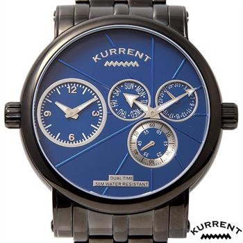 KURRENT New Stainless Steel Dual Time Watch RETAIL $745 | Property Room