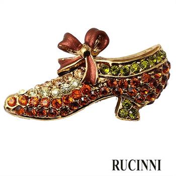 RUCINNI NEW SHOE FANCY SWAROVSKI CRYSTALLIZED BROOCH | Property Room
