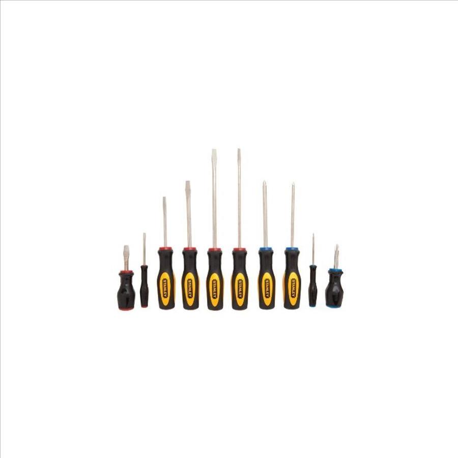 Stanley 10 Piece Standard Phillips Slotted Stubby Pocket Fluted ...