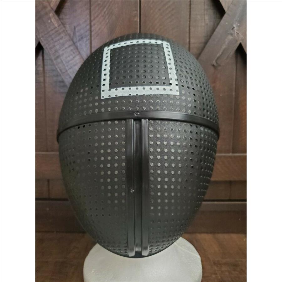 SQUID GAME Guard Plastic Costume Fencing SQUARE Cosplay Mask | Property ...