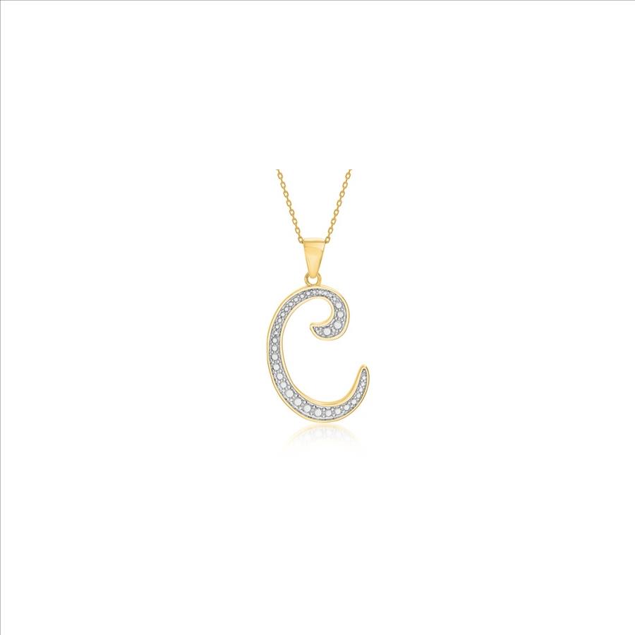 Diamond Letter "C" Necklace | Property Room