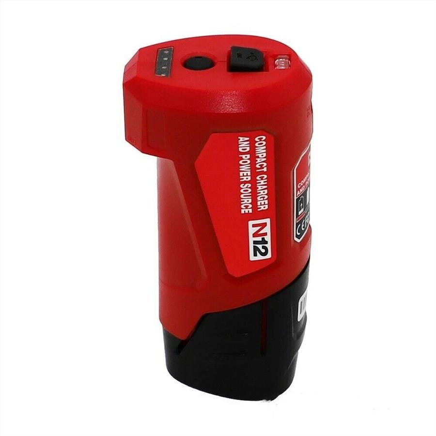 For Milwaukee M12 Li-ion Charger Converter N12 Battery Mobile Phone ...