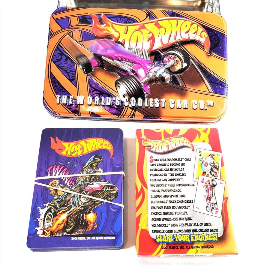 Hot Wheels Playing Cards In Tin Box | Property Room