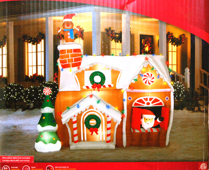 8" Foot Tall AIRBLOWN INFLATABLE - Gingerbread House - Christmas ...