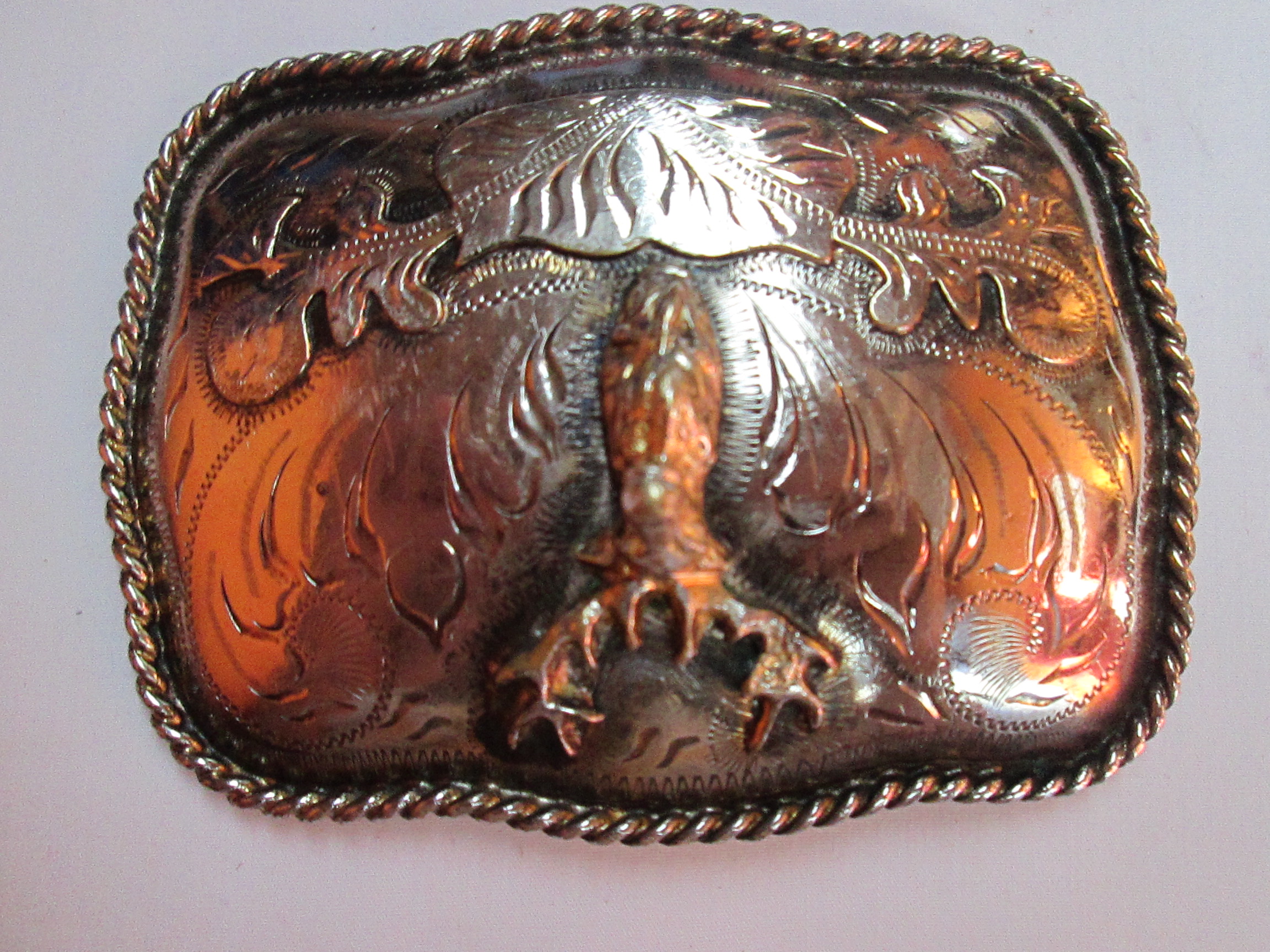 Vintage Alpaca Silver Belt Buckle | Property Room