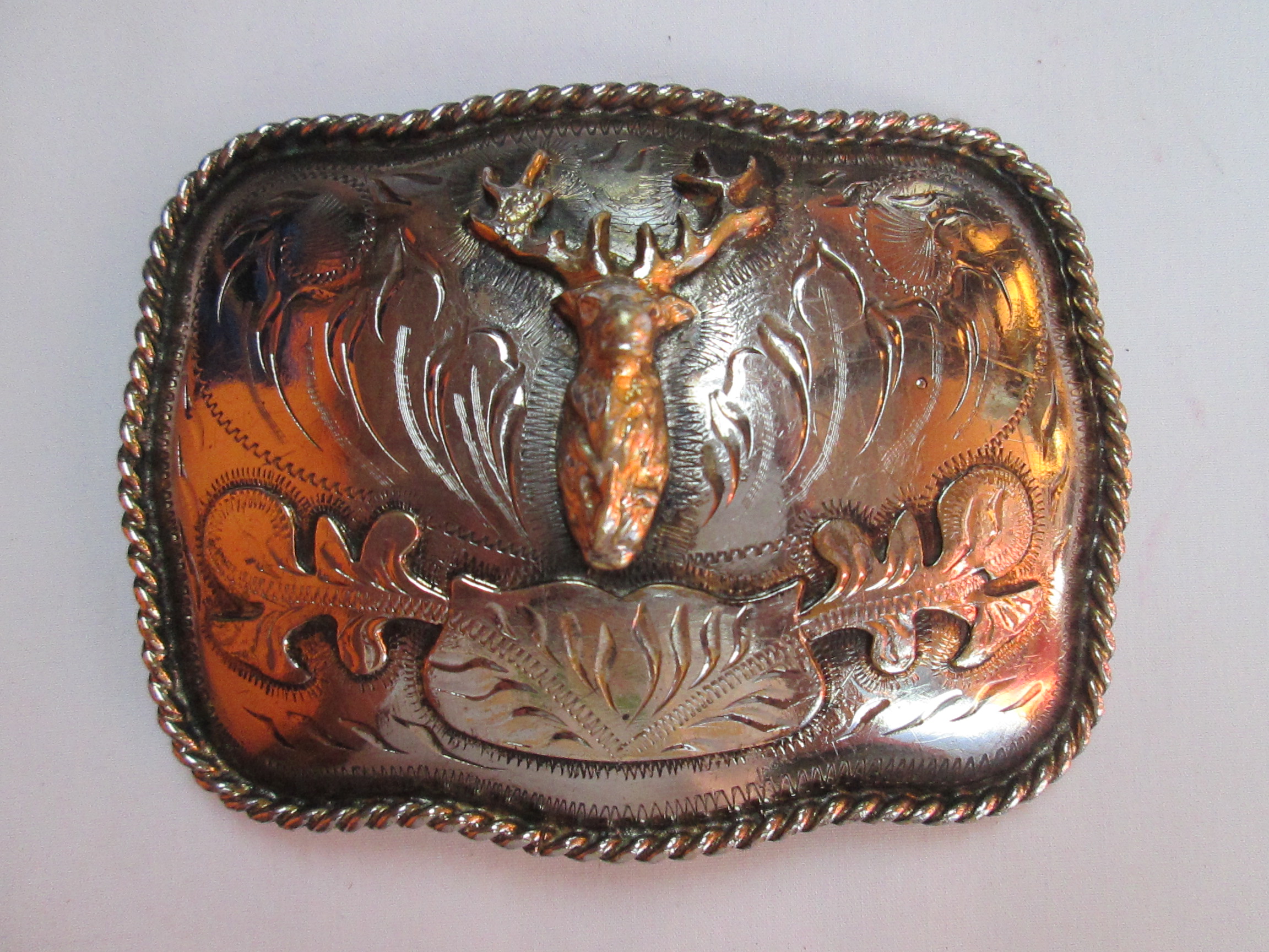 Vintage Alpaca Silver Belt Buckle | Property Room