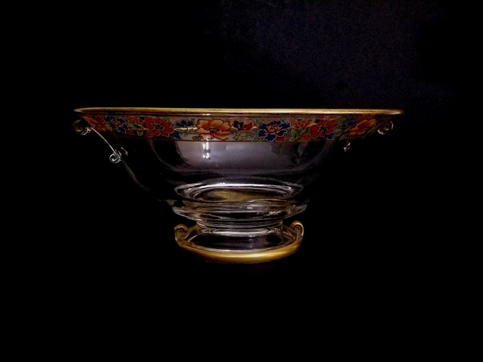 Vintage Crystal Glass Large Oval Bowl | Property Room