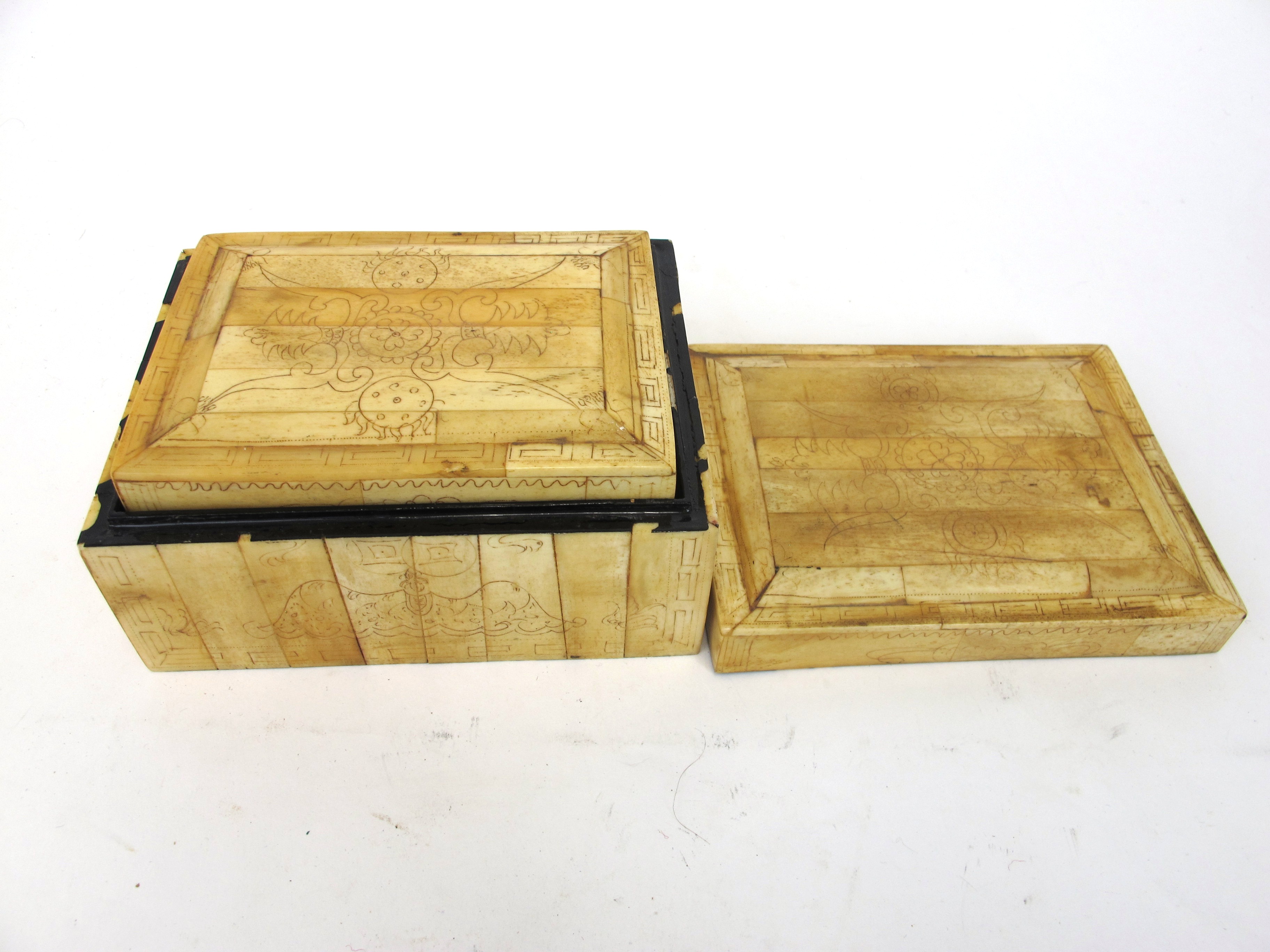 3 Vintage Bone Jewelry Boxes | Property Room