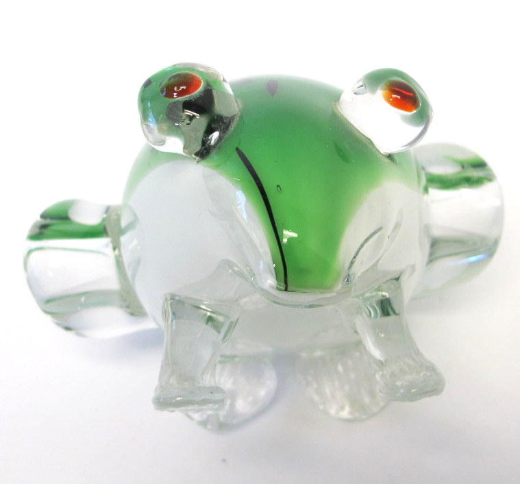 Vintage Art Glass Frog Design Paperweight/Decoration | Property Room