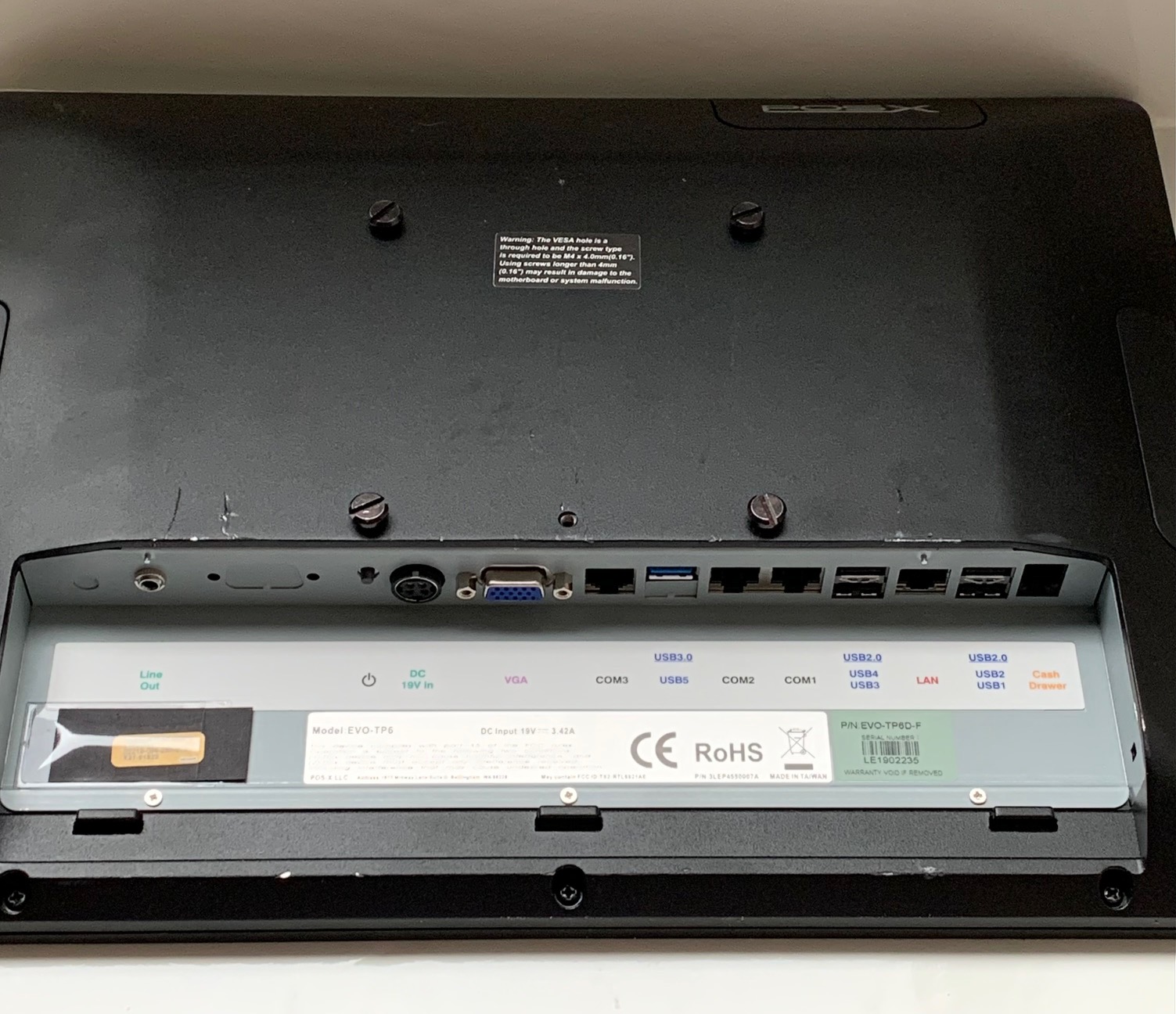 POSX Breathalizer Monitor Model EVO-TP6 | Property Room