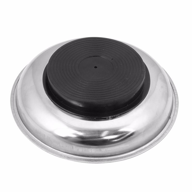 NEW Magnetic Part Bolts Holder Tray 6" Dish Round Tool Stainless Steel ...