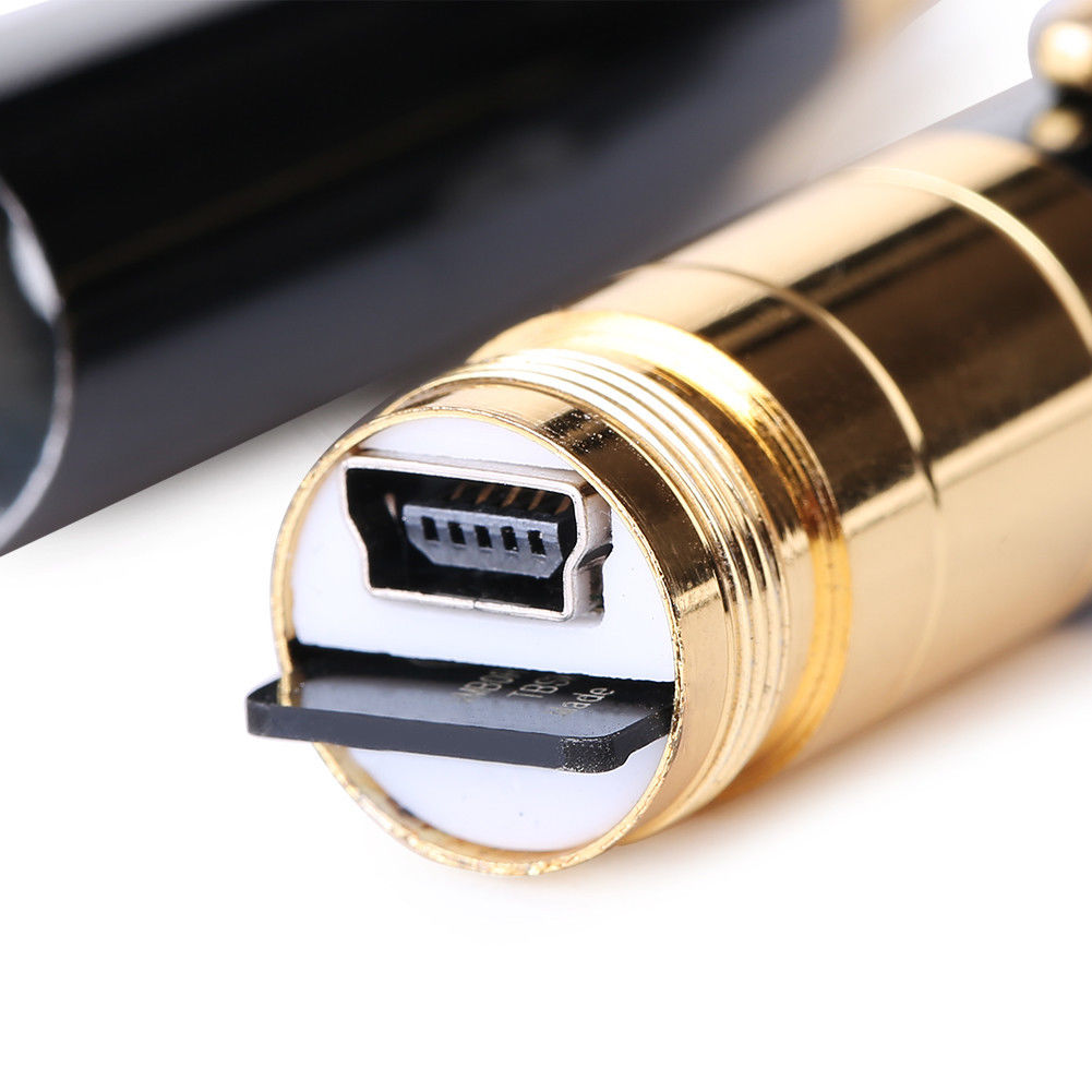 Gold HD Spy Pen 8GB Camera DVR Audio Video Recorder Camcorder Mini DV ...
