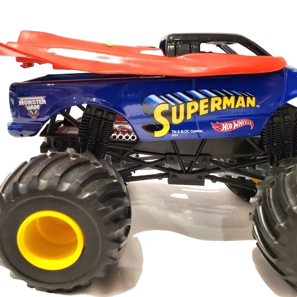 Hot Wheels Superman DC Comics Monster Jam 1:64 Diecast Monster Truck ...