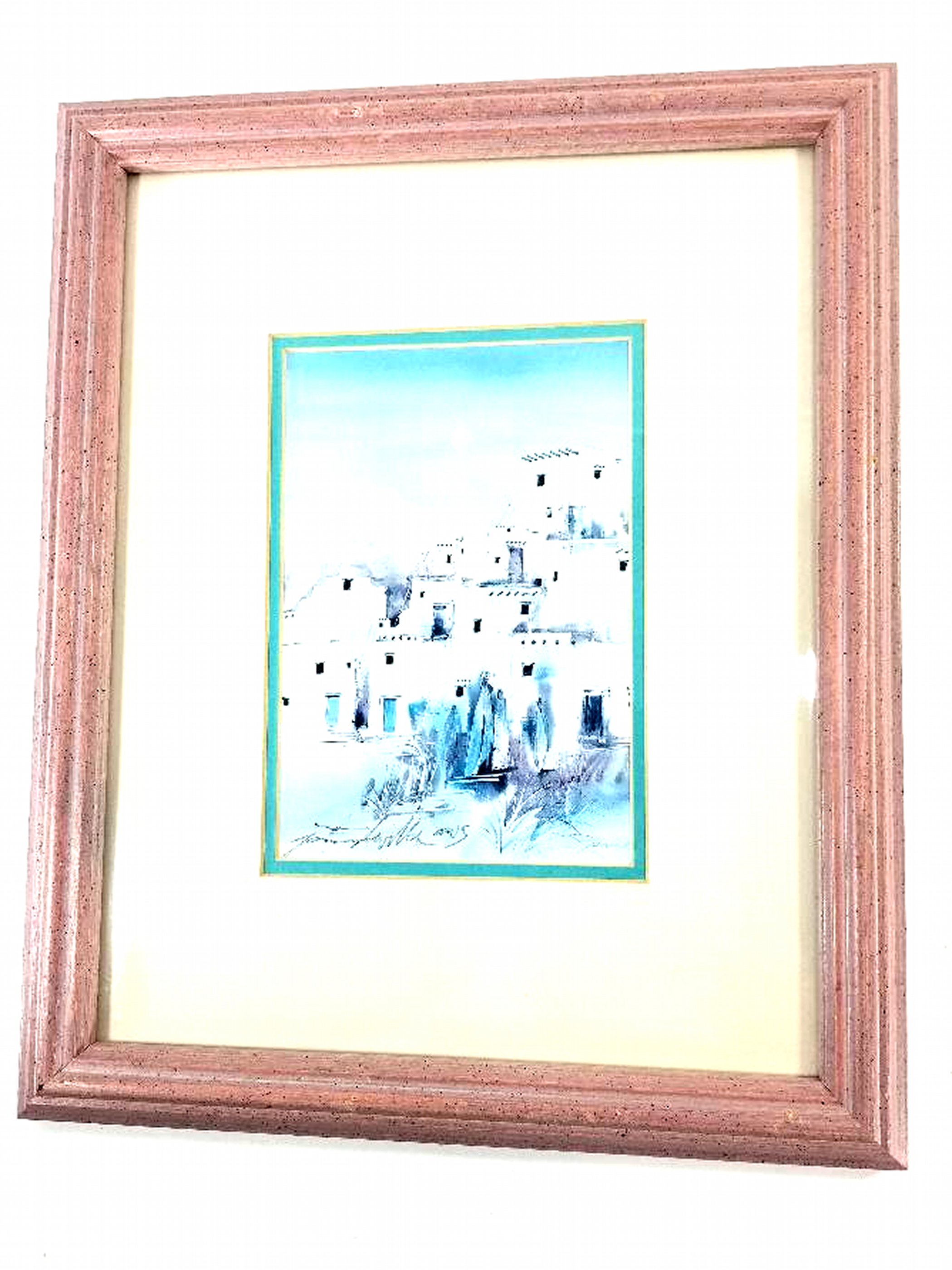 Framed Water Color - Dessert Joshua by Jim Prindiville | Property Room
